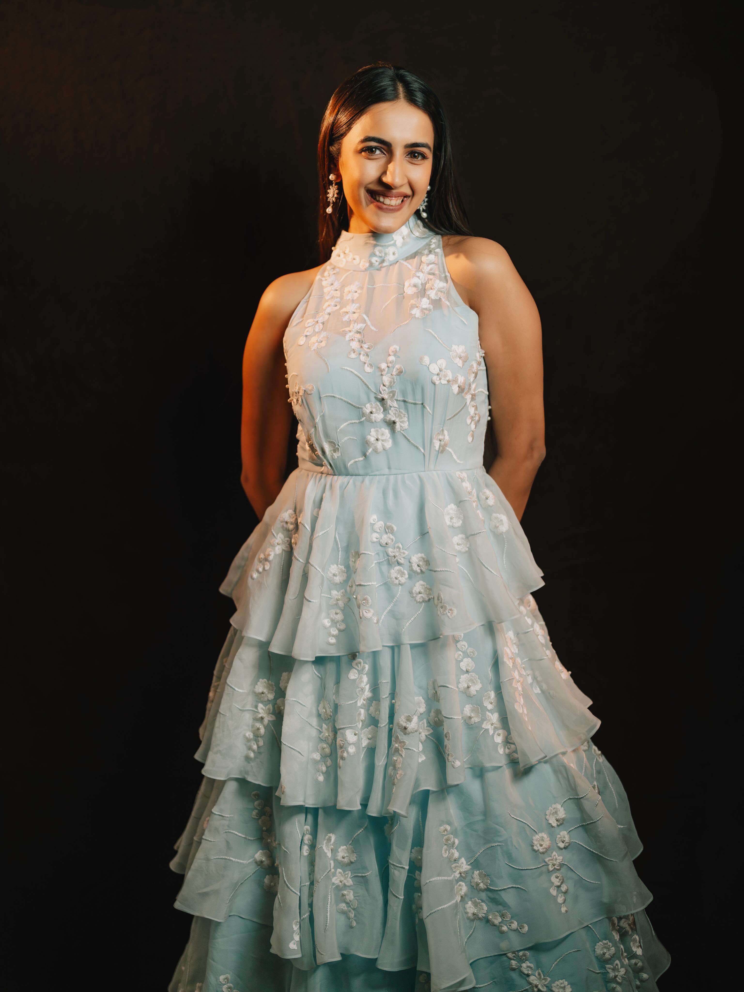 Niharika Konidela Radiates Timeless Elegance in a Dreamy Pastel Blue ...