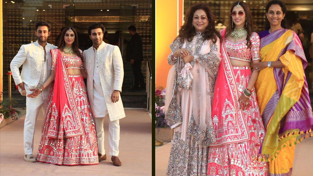 Aadar Jain's & Alekha Advani Colorful Mehendi Ceremony at NSCI Dome ...