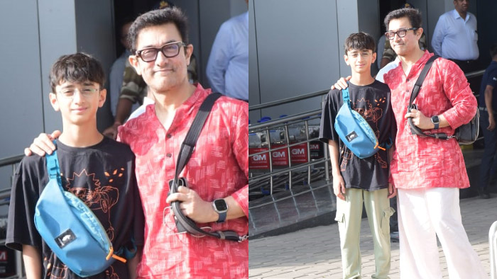 Aamir Khan and Youngest Son Azad Head to Udaipur for Ira and Nupur's Wedding - Filmibeat