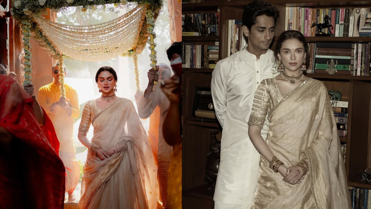 Aditi Rao Hydari-Siddharth Wedding Pics, Siddharth Aditi Rao Lovestory ...