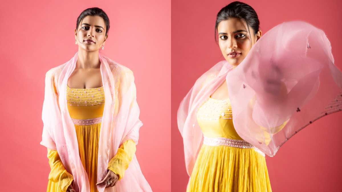 Aishwarya Rajesh Shines in Yellow Salwar During Recent Photoshoot ...