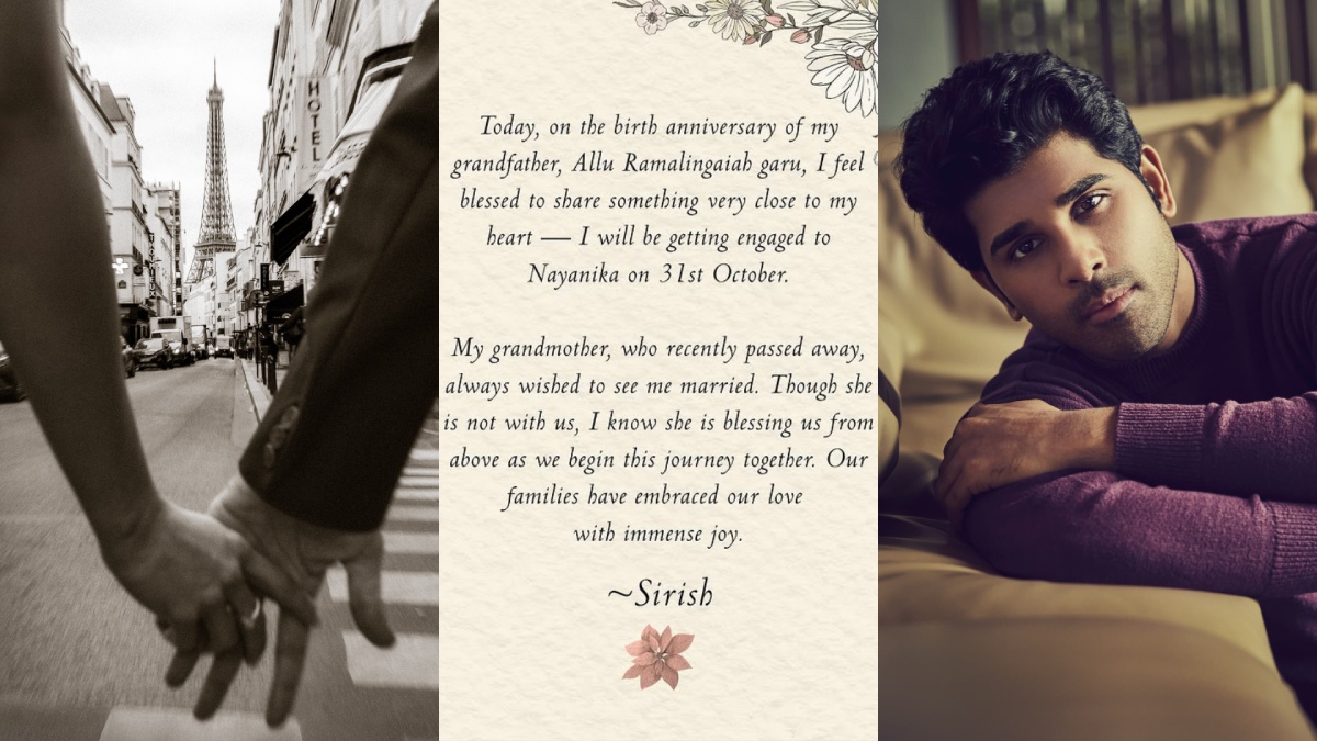 Allu Sirish Announces Engagement to Nayanika with Heartfelt Paris Moment | Love, Legacy, and ...
