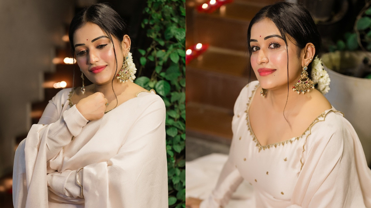 Anumol Anukutty Shines In Traditional Salwar For Diwali Festival ...