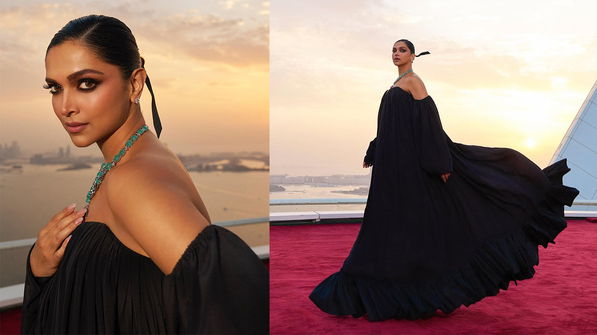 Deepika Padukone’s Stunning Black Gown Look With Statement Jewelry ...