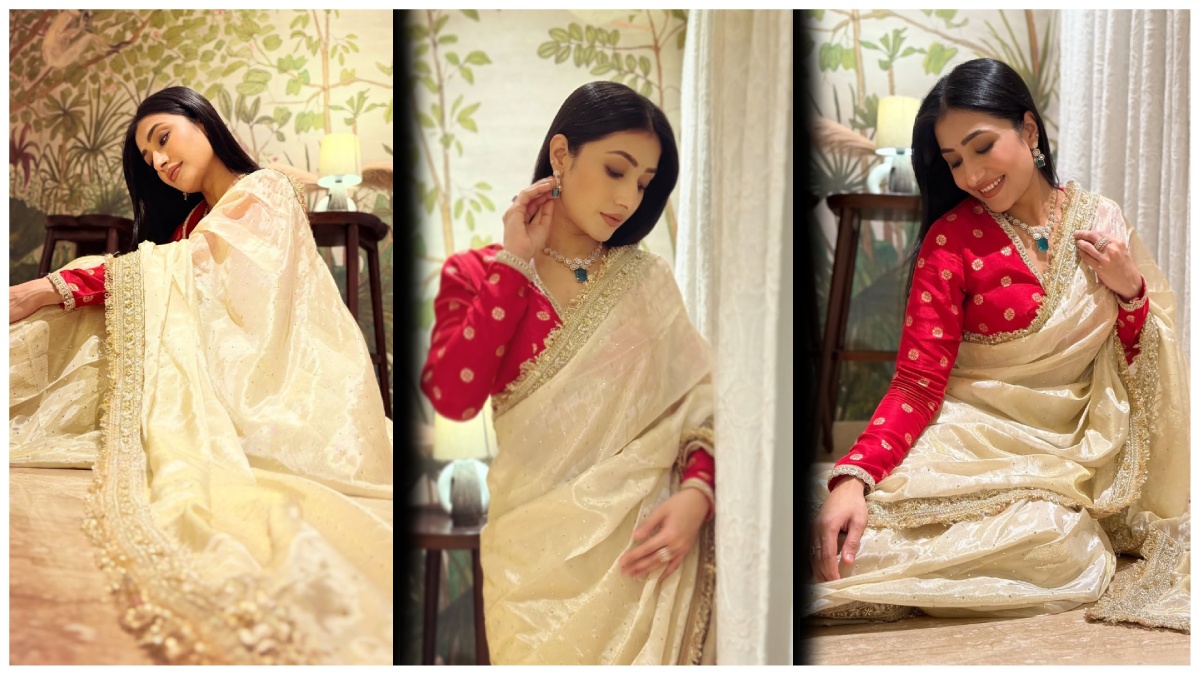 Dhanashree Verma’s Saree Look Goes Viral – Fans Recall Pawan Singh’s ...