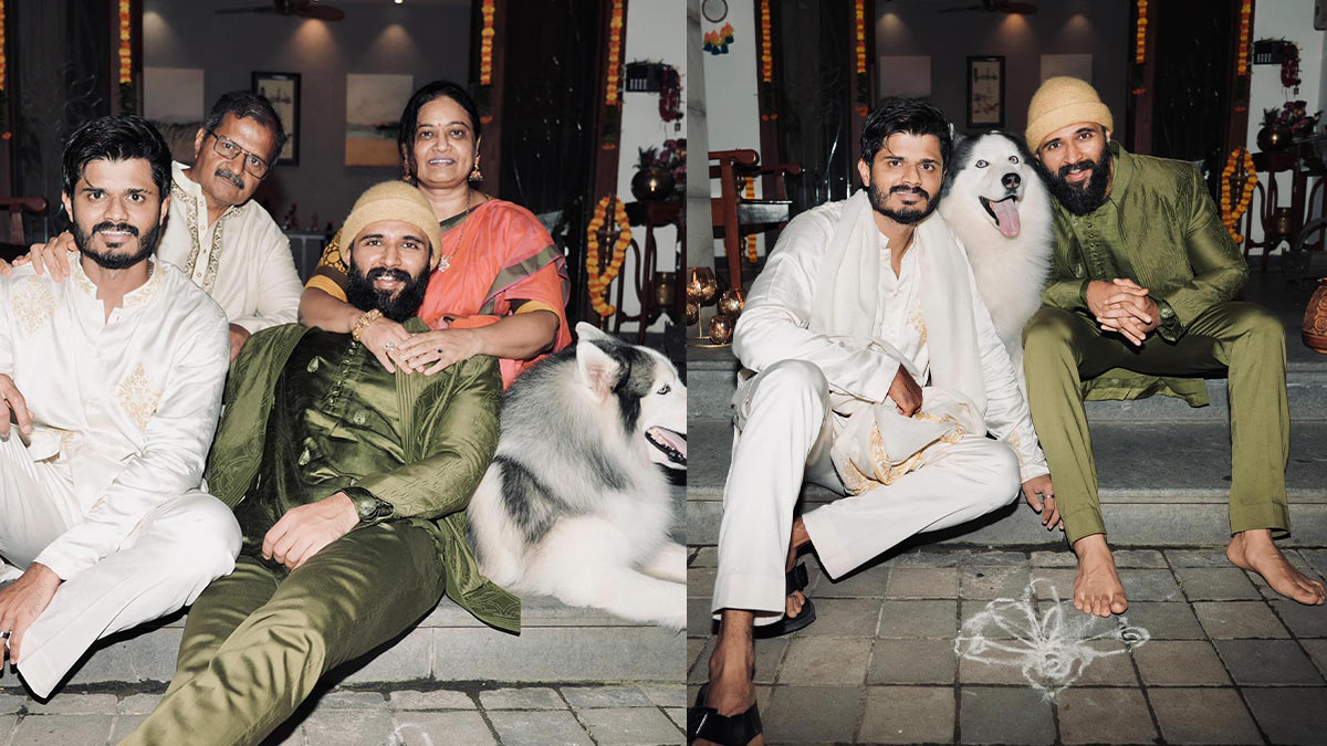 Diwali 2024: Vijay Deverakonda Celebrates Diwali 2024 with His Family ...