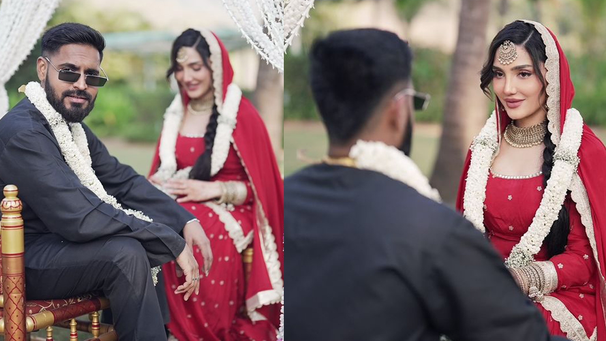 Emiway Bantai Shares Wedding Pictures With Swaalina From Paris - Filmibeat