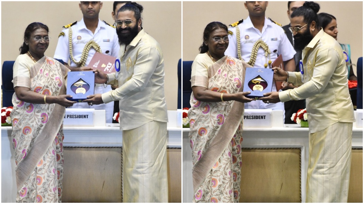 ಇನ್ನೂ ಹರಡುತ್ತಲೇ ಇದೆ 'ಕಾಂತಾರ'ದ ಕಂಪು, ರಾಷ್ಟ್ರ ಪ್ರಶಸ್ತಿ ಸ್ವೀಕರಿಸಿದ ರಿಷಬ್ ...