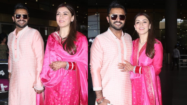 Hansika Motwani With Her Husband Sohael Kathuriya Hand In Hand Spotted ...