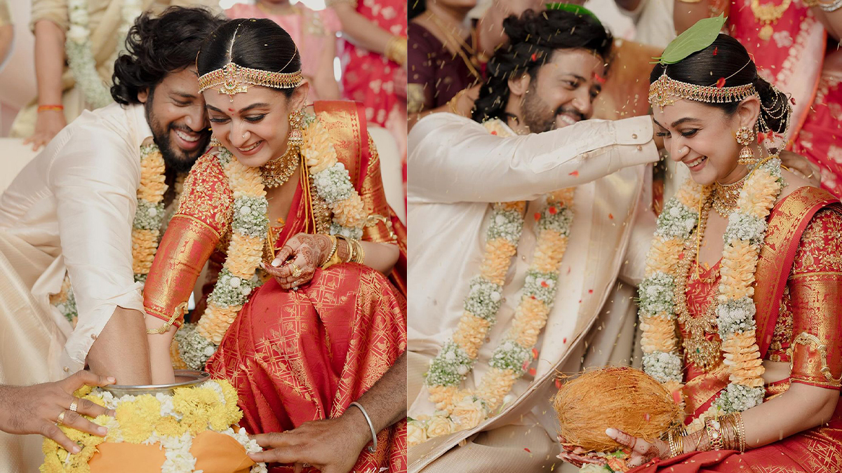 Aishwarya Arjun Wedding Photos | Aishwarya Arjun Temple Wedding Images ...