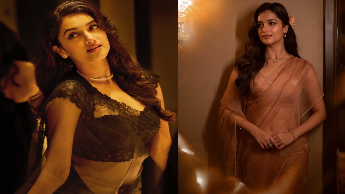 వింటేజ్ లుక్‌లో కవ్విస్తోన్న కాంత బ్యూటీ... ఫుల్ జోష్‌లో భాగ్య శ్రీ బోర్సే | Kaantha Actress ...