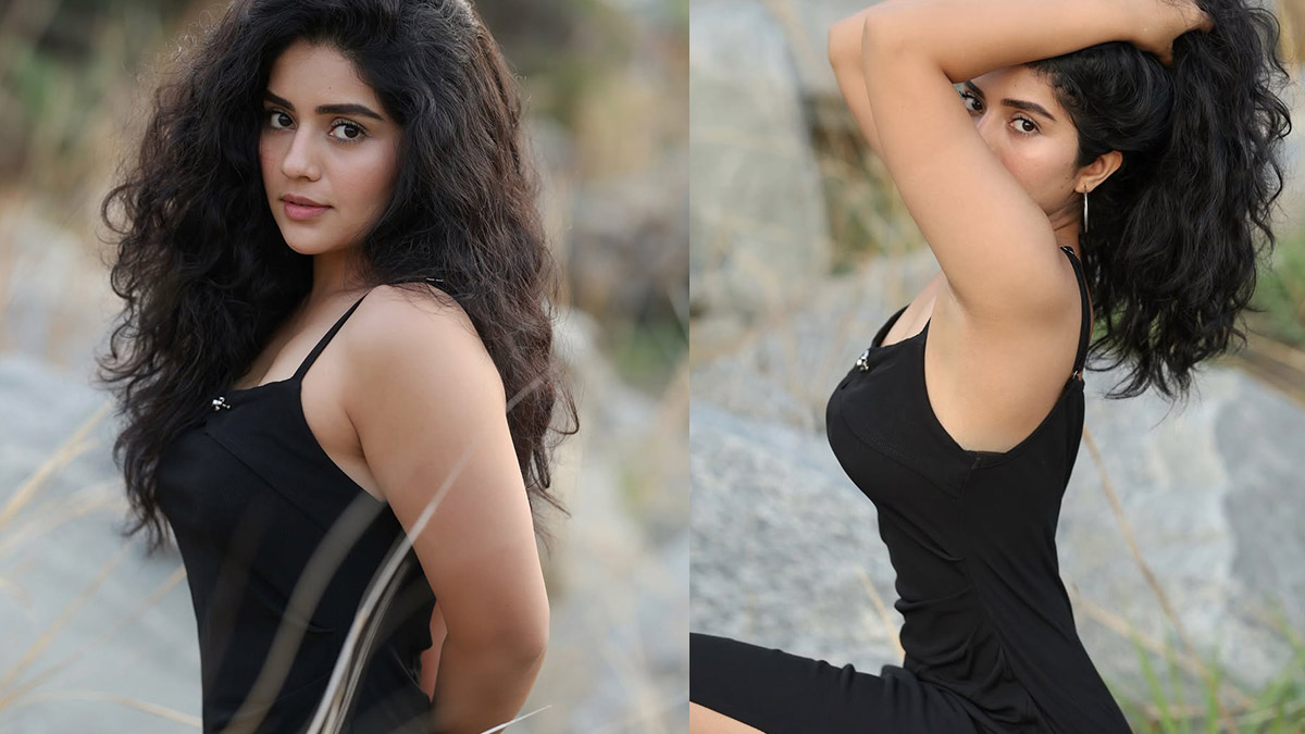 Kannada Actress Megha Shetty Stuns In Black Dress; See Pics - Filmibeat