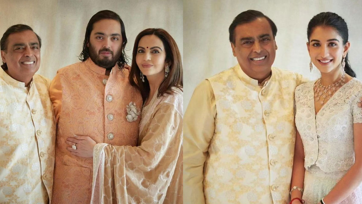 Latest Family Photos Of Mukesh Ambani & Nita Ambani With Anant & Bahu ...