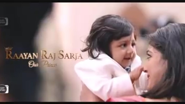 Meghana Raj son Ryan Raj Sarja Naming Ceremony - Filmibeat