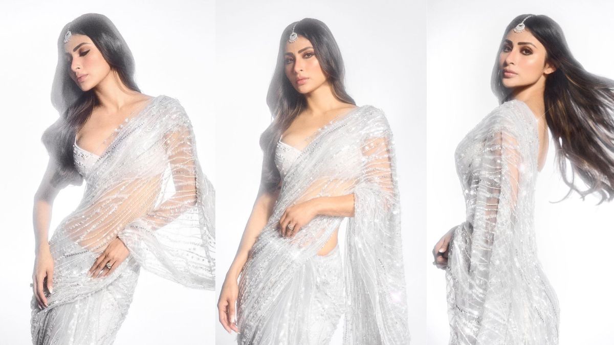 Mouni Roy: తెల్లచీరలో నాగిని టెంప్టింగ్ ఫోజులు! | Nagini Serial Fame ...