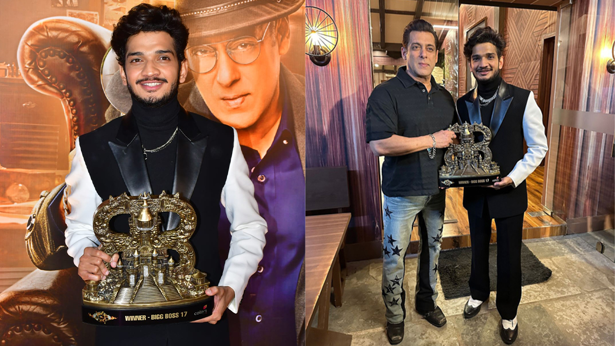 Munawar Faruqui Wins Bigg Boss 17, Shares First Pic With Trophy ...