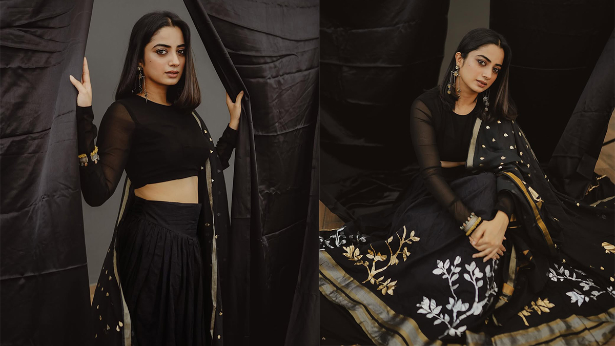 Namitha Pramod's Stunning Classic Black Salwar Photoshoot - Filmibeat