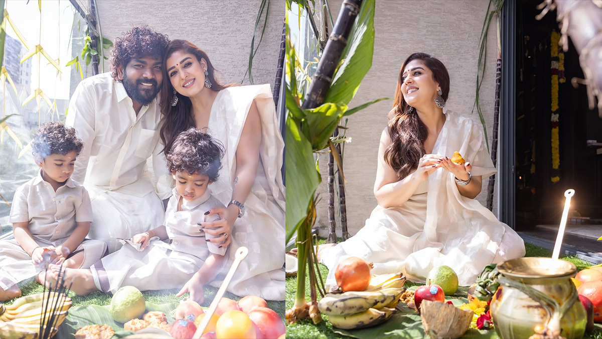 Nayanthara And Vignesh Shivan Celebrate Pongal 2025 With Their Twins - Filmibeat