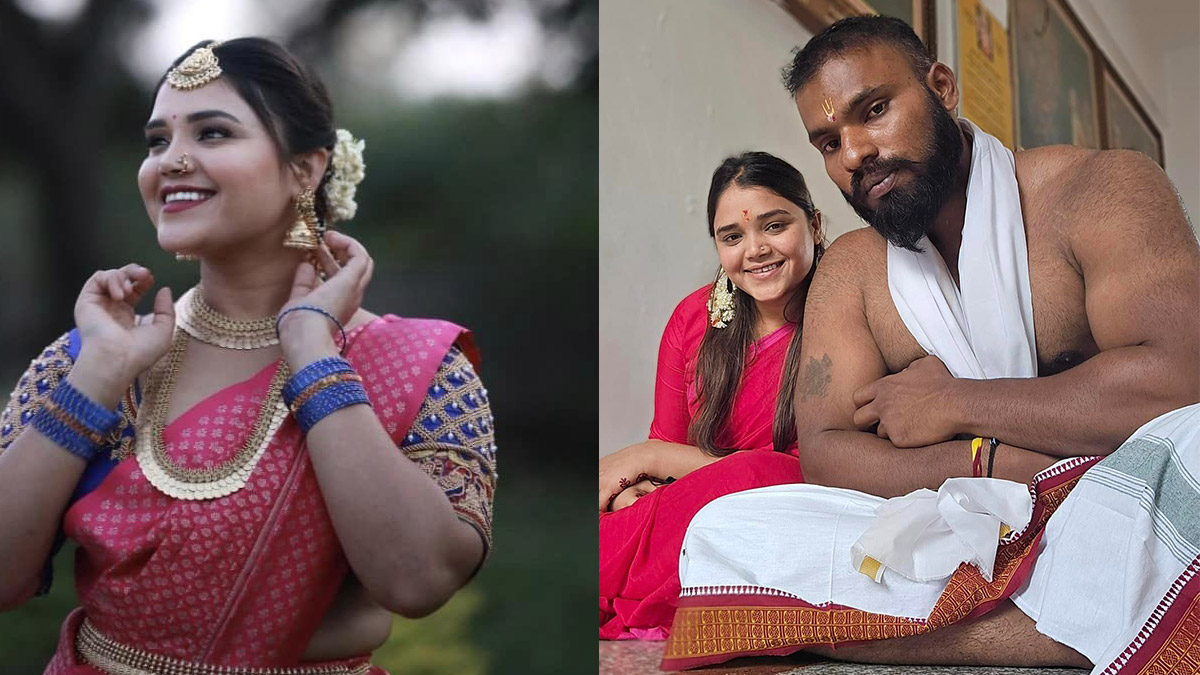 News Anchor Divya Vasantha Shares Heartwarming Wedding Photos - Filmibeat