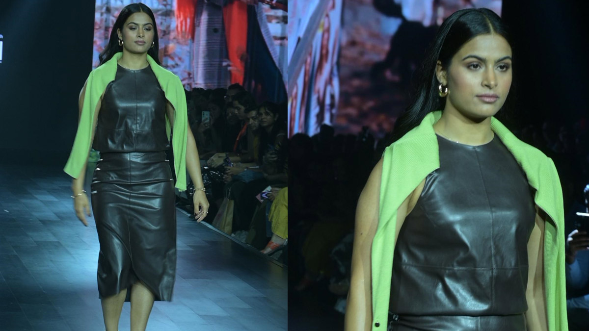 Manu Bhaker Olympian Shooter Lakme Fashion Week 2024 | Manu Bhaker at ...