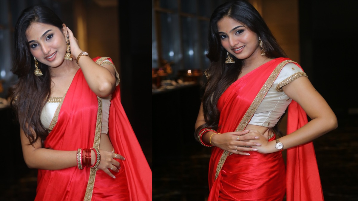 Pranavi Manukonda సోషల్ మీడియా సెన్సేషన్ ప్రణవి మానుకొండ.. చీరకట్టులో ...