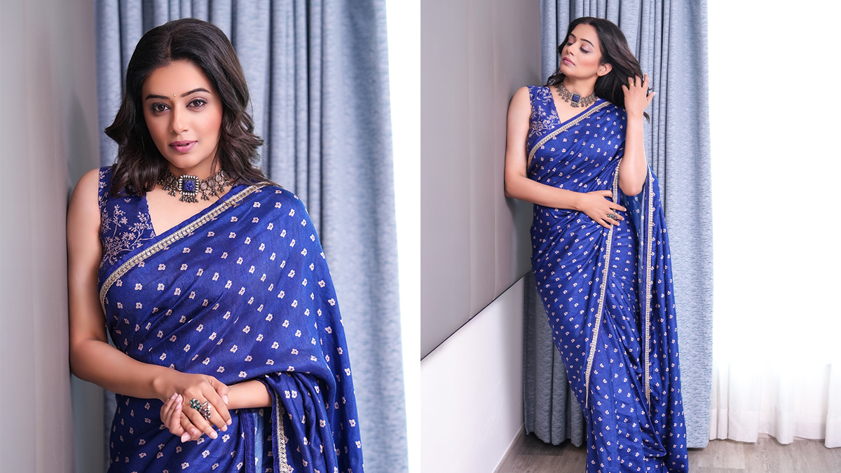 ನೀಲಿ ಬಣ್ಣದ ಸೀರೆಯಲ್ಲಿ ಪ್ರಿಯಾಮಣಿ ಮಿಂಚಿಂಗ್ | Priyamani Looks Stunning In ...