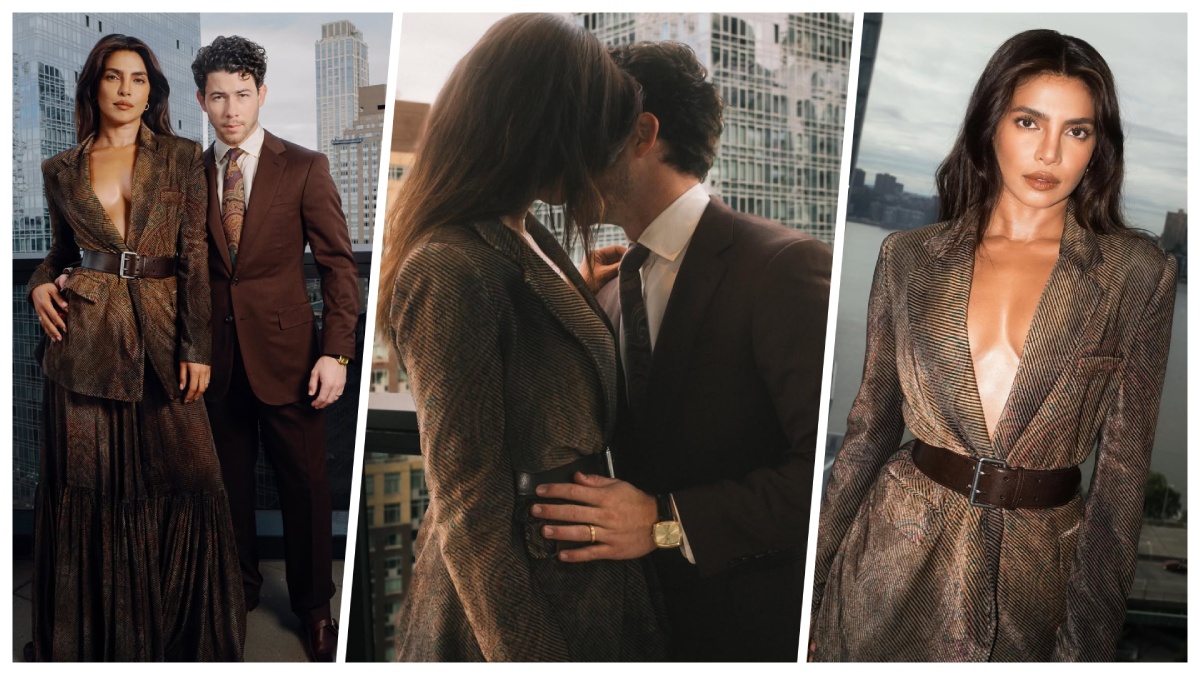 Priyanka Chopra and Nick Jonas Twin at Ralph Lauren NYFW | Power Couple ...