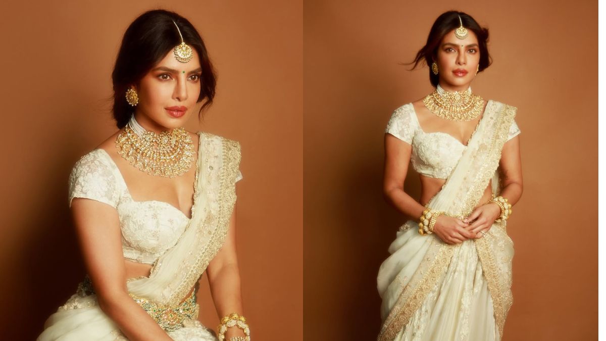 దేవ‌క‌న్య‌లా మెరిసిపోతున్న దేసి గర్ల్.. వారణాసి ఈవెంట్లోప్రియాంక చోప్రా .. | Priyanka Chopra’s ...