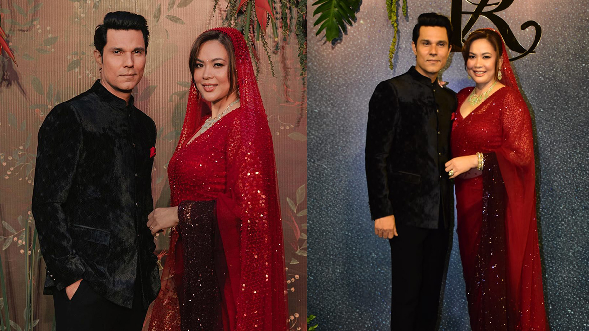Randeep Hooda and Lin Laishram's Glamorous Mumbai Reception, See Photos ...