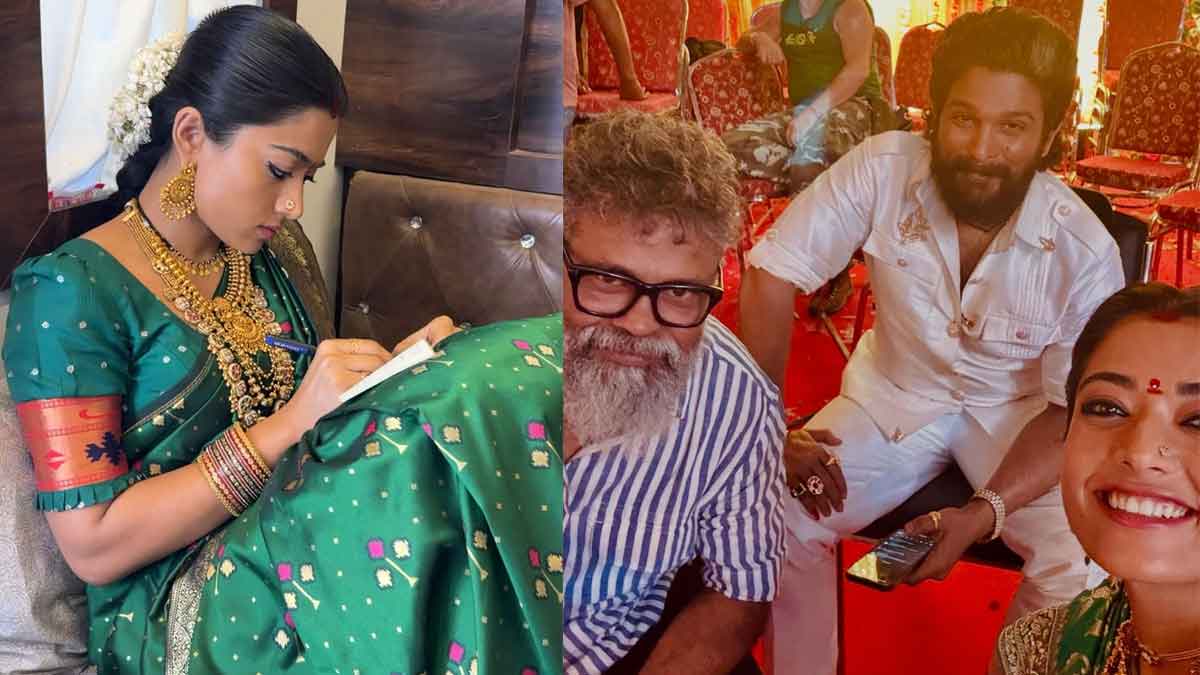 Rashmika Mandanna Pushpa 2 BTS | Pushpa 2 behind the scenes | Rashmika ...