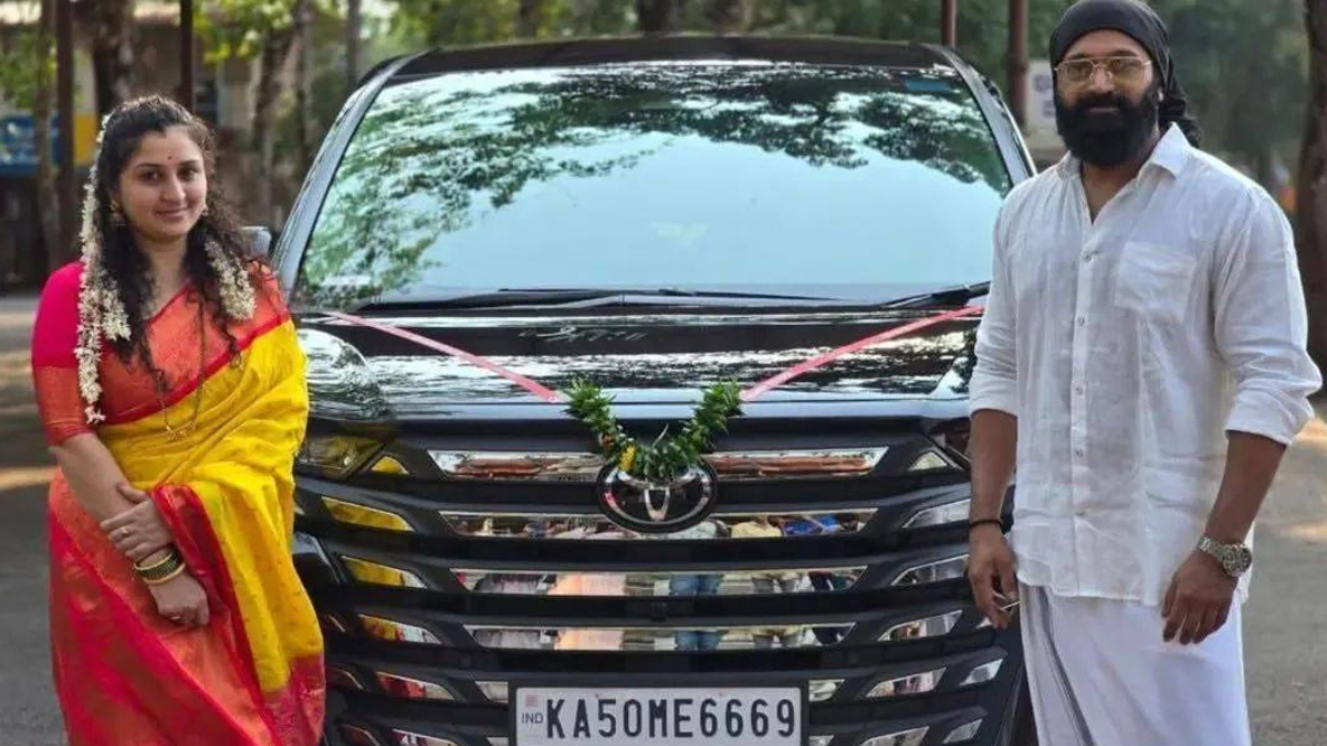 Rishab Shetty And Family Celebrate Their New Toyota Vellfire In Style - Filmibeat