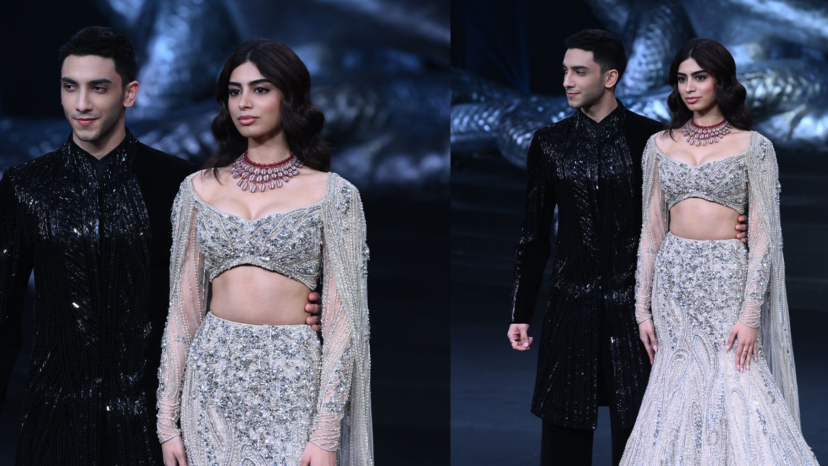 Vedang Raina Khushi Kapoor Walk Ramp At ICW 2024 | Vedang Raina Khushi Kapoor Images | Vedang ...