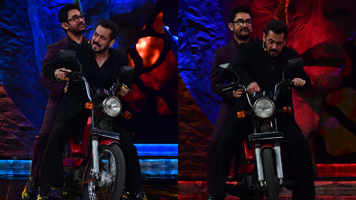 Salman Khan And Aamir Khan Recreate Iconic Andaz Apna Apna Moment On ...