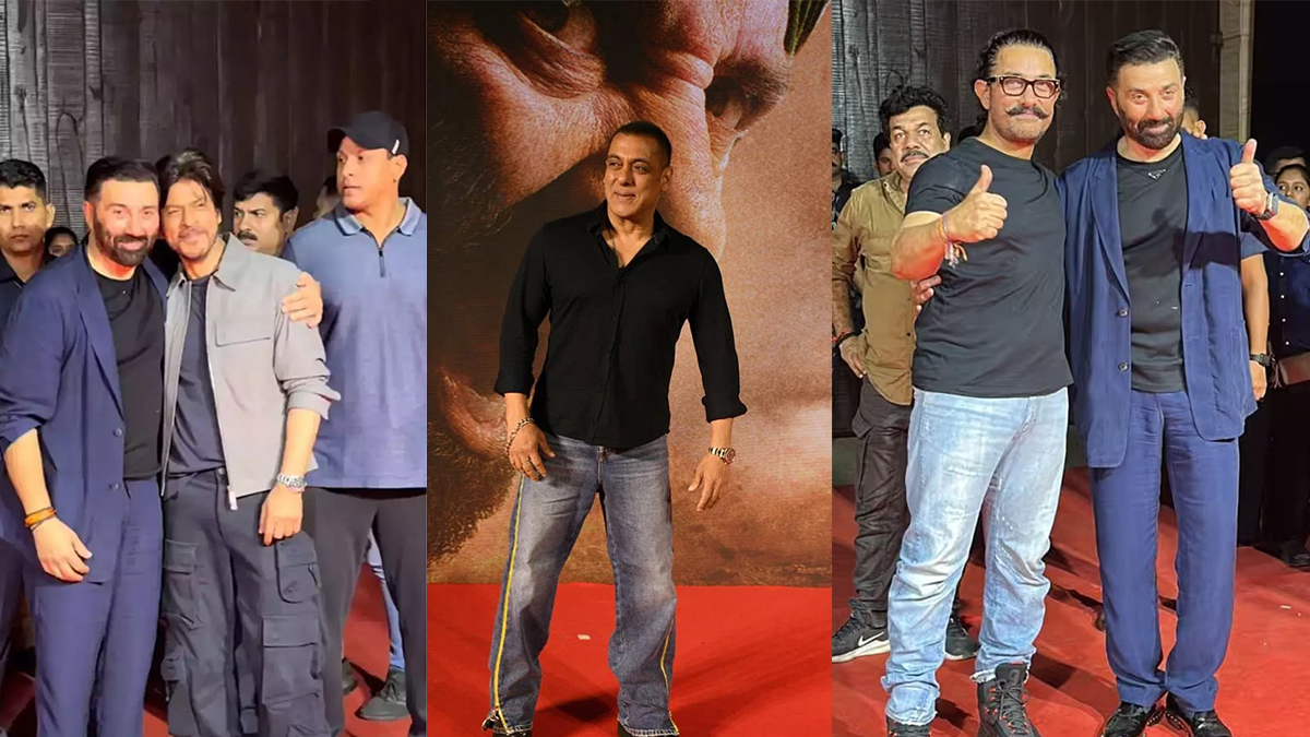 Salman Khan, Shah Rukh Khan, Aamir Khan & Others Attend 'Gadar 2 ...