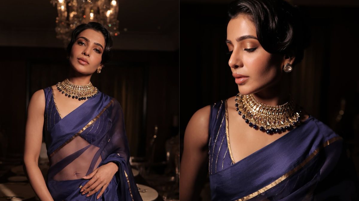 మహారాణిలా మెరిసిన సమంత.. చీరలో గ్లామర్ షో.. | Samantha Ruth Prabhu Shines In Saree: Maa Inti ...