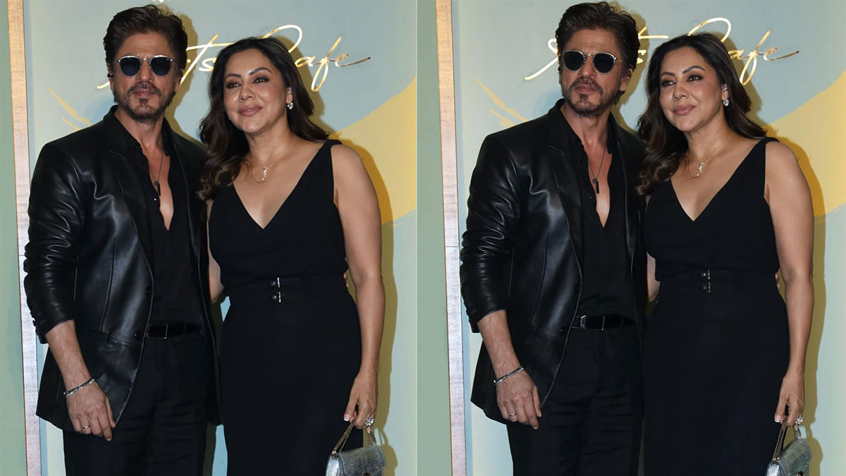 Shah Rukh Khan and Gauri Khan Twin In Black For Stylish Appearance ...