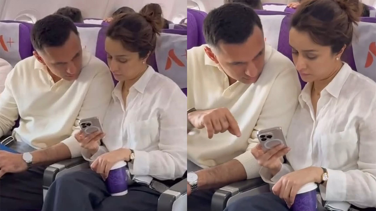 Shraddha Kapoor and Rahul Mody's Adorable Flight Moments - Filmibeat