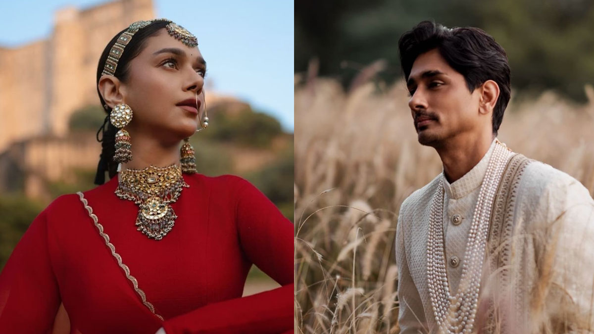 Siddharth And Aditi Rao Hydari's Candid Moments From Their Wedding ...