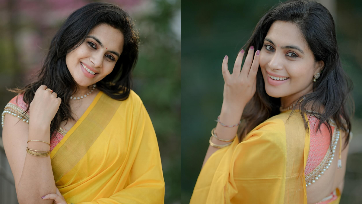 Sonu Gowda's Stunning Look In A Vibrant Saree - Filmibeat