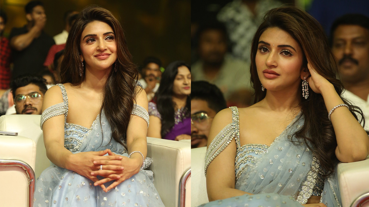 Sree Leela Stuns In Traditional Saree At Robinhood Pre-Release Event ...