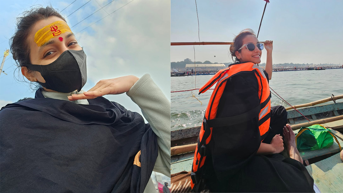 KGF Actress Srinidhi Shetty Takes A Dip At Mahakumbh Mela 2025 - Filmibeat