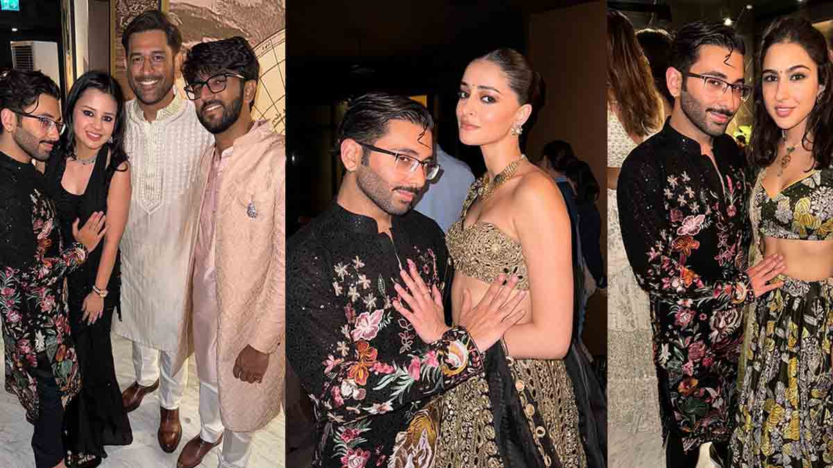 Star-Studded Affair| MS Dhoni| Sara|Ananya|Janhvi|Khushi| and Orry Light Up Yash Singhal’s ...