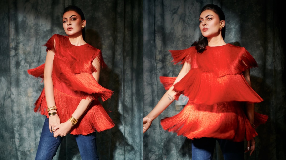Sushmita Sen’s Red Ensemble Redefines Power Dressing | Sushmita Sen Serves Fierce Elegance in ...
