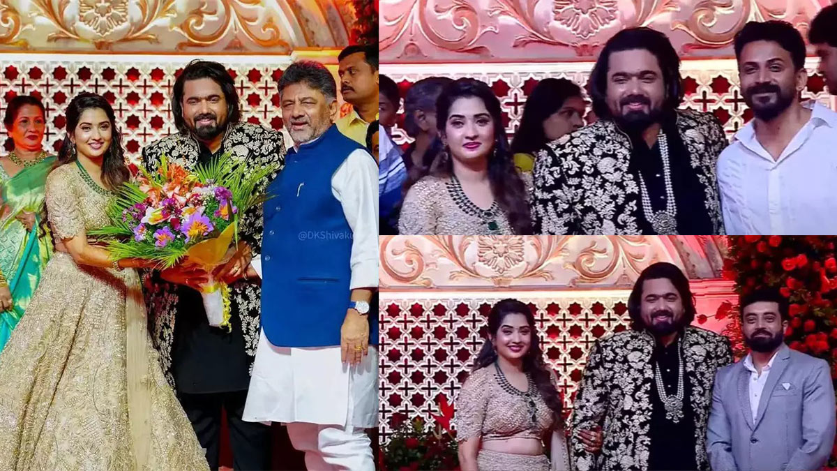 Tharun Sudhir Wedding Reception Photos | Sonal Monteiro Reception ...
