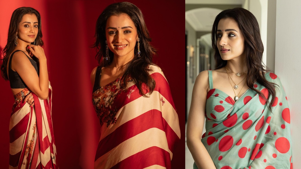 Trisha: சேலையில் வீடு கட்டும் சுகர் பேபி த்ரிஷா.. மாராப்புக்கு தனி கவனம்.. ரசிகர்கள் பாவமில்லையா ...