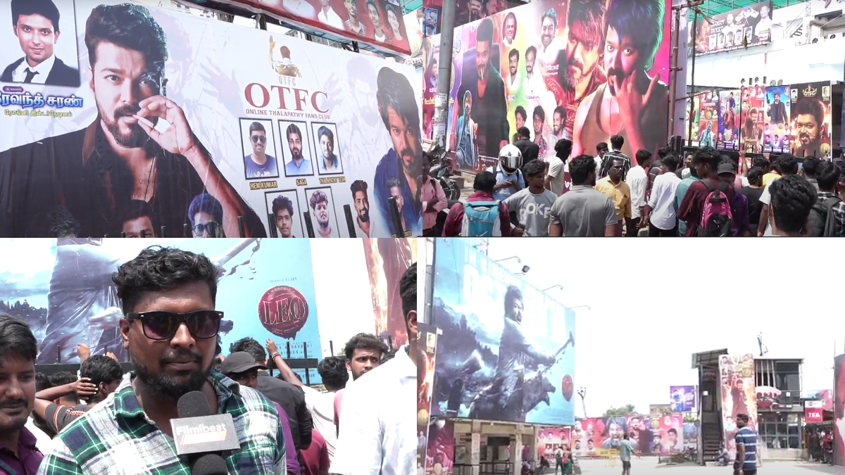 Vijay Leo Movie Fans Craze | Leo Movie FDFS Show Craze In Chennai ...