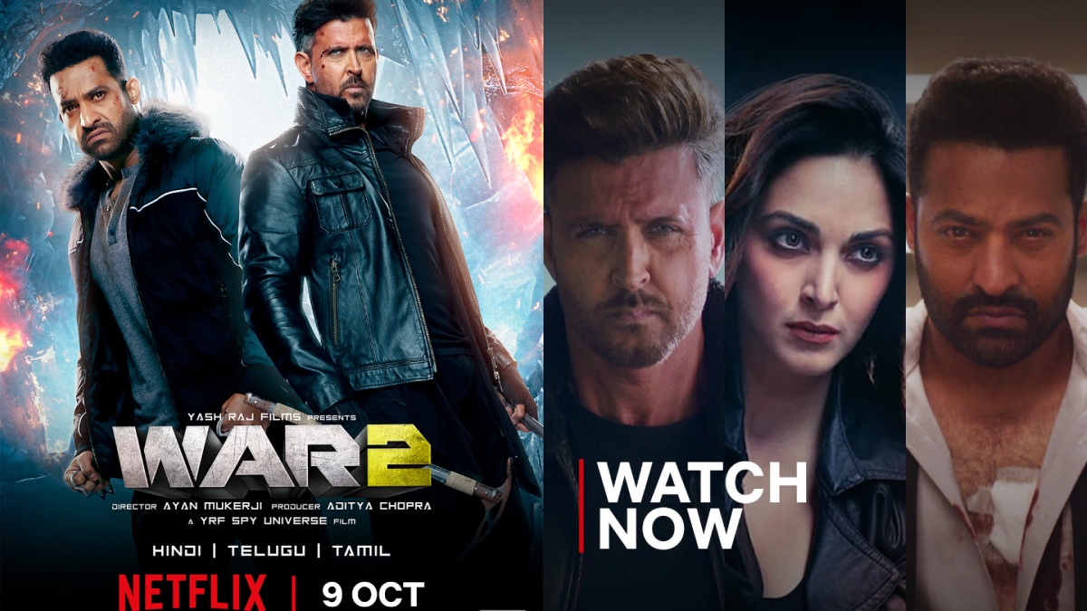 War 2 OTT Release: Watch Hrithik Roshan & Jr NTR on Netflix | Stream War 2 from October 9 ...
