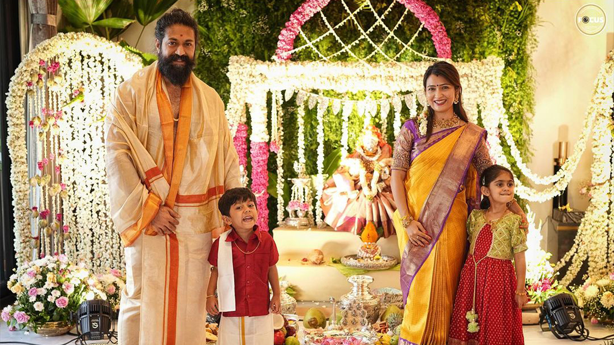 Yash and Radhika Pandit's Heartwarming Varamahalakshmi Puja Celebration ...