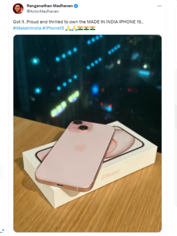 Madhavan IPhone 15: ஐ ஜாலி.. ஐபோன் 15 வாங்கிட்டேன்.. சந்தோஷத்தில் துள்ளிக்குதித்த மாதவன் ...