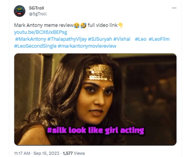 Mark Antony memes: ஆதிக் ரவிச்சந்திரனை அலேக்காக தூக்கி கொண்டாடும் ...